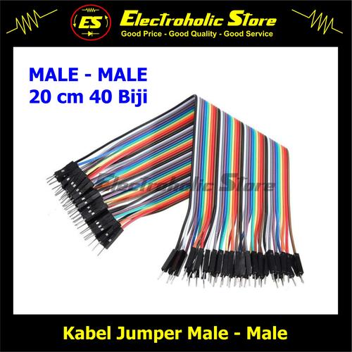 Jual Kabel Jumper Male - Male 20 cm 40 pcs Arduino 20cm Breadboard ...