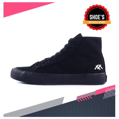 Jual Sepatu Sneakers Unisex Hi Venom Lite Full Black Moos Footwear - 40 ...