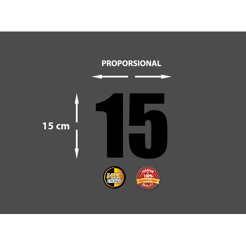Jual STICKER ANGKA TINGGI 15 CM 2 DIGIT - SILVER - Jakarta Pusat - LGAN ...