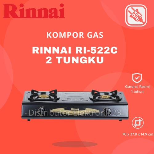 Jual Rinnai Kompor Gas 2 Tungku- RI-522C (Khusus Gojek) RI522C ...