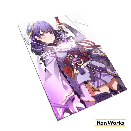 Jual Poster Anime - Raiden Shogun [Genshin Impact] - A5 - Kota ...