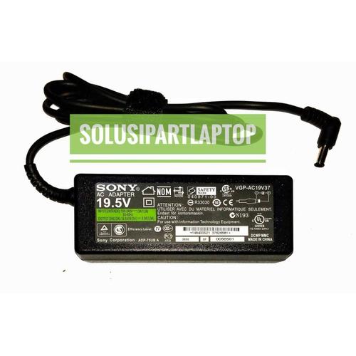 Jual Adaptor Charger Laptop Sony Vaio 19.5v 3.9a 6.5X4.4 PIN ORIGINAL ...