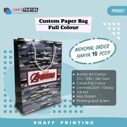 Jual Custom Paper Bag Cetak Premium Full Color Printing dan Laminasi ...