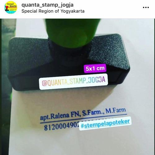 Jual Stempel Nama Custom - 5 cm - Kab. Sleman - Stempel Quanta online ...