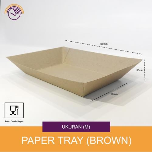 Jual Kraft Paper Tray - Food Tray - Nampan Kertas - Piring Kertas Size ...
