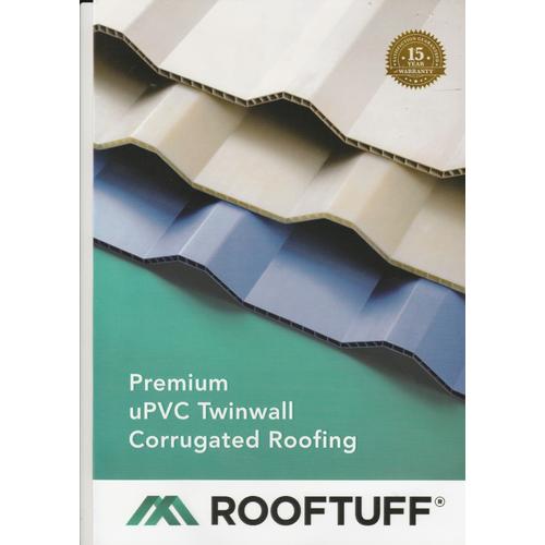 Jual Atap UPVC RoofTuff * Bening / Atap uPVC Premium / warna putih semi ...