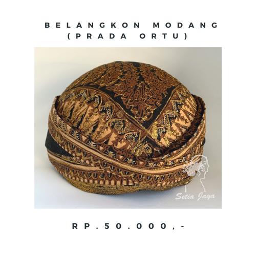 Jual Belangkon Sunda Prada Polos/ Belangkon Modang Dewasa/ Topi Adat ...