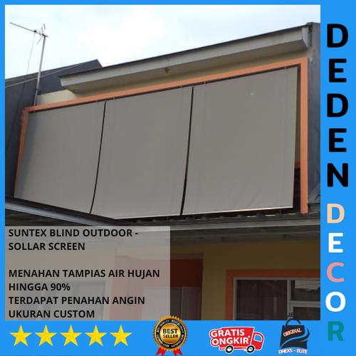 Jual krey outdor blind suntex menahan angin Tirai Outdoor / Suntex ...