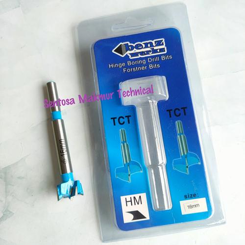 Jual BENZ 16MM Mata Bor Profil Engsel Sendok Gelap kayu Forstner TCT 16 ...
