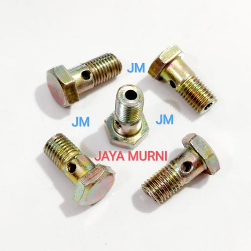 Jual BAUT SOLAR 8 MM KUNCI 12 DRAT 1.0 UNIVERSAL M8 BANJO NIPPLE NEPEL ...