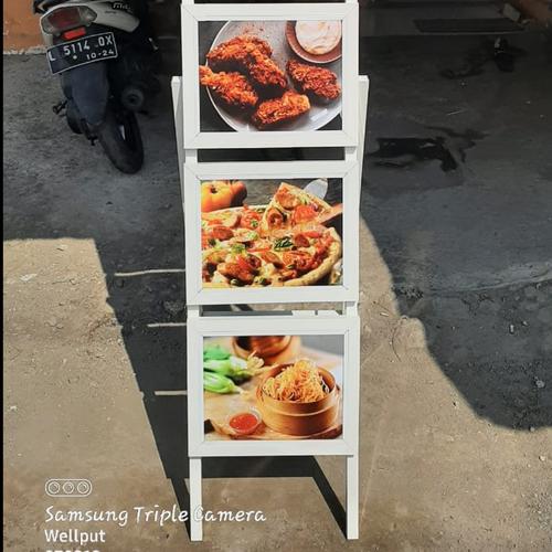 Jual Jual 3 Display Menu Aluminium Papan Nama Menu Cafe Resto Food ...