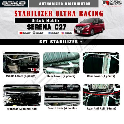 Promo Strutbar Stabiliser Stabilizer Set Ultra Racing Nissan Serena C27 ...