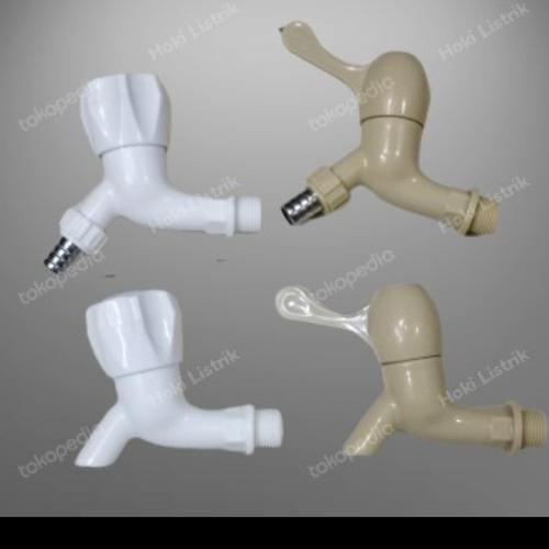 Jual Kran air plastik pvc 1/2 in /kran plastik air/ kran air taman ...