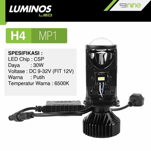 Jual LUMINOS LAMPU LED MINI PROJECTOR MOTOR SOCKET H4 HI-LOW FOKUS - 1 ...