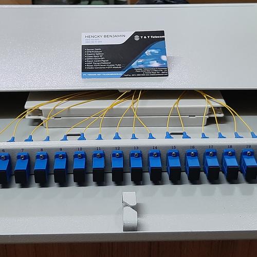 Jual PAZ ODF OTB RACK 16 CORE SC/UPC FULL SET FIBER OPTIK PAS 1U ...