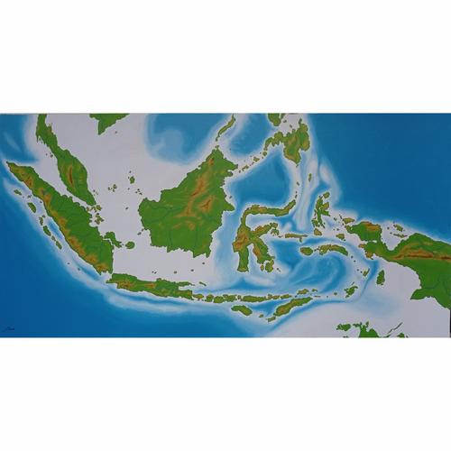 Jual Lukisan peta Indonesia - Kab. Jembrana - BUDI DEWI painting ...