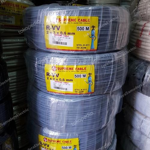 Jual Kabel Telepon Isi 4 / Kabel ITC 2 x 2 x 0,6 mm Supreme @500m ...