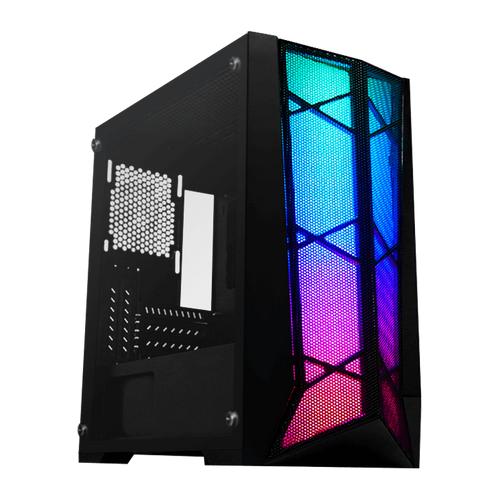 Jual Cube Gaming Shean RGB Front Panel Vertical GPU mATX Gaming Case ...