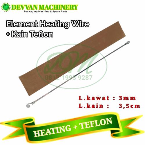 Jual Element pemanas sealer dan kain teflon bantalan 20cm 30cm 40cm ...