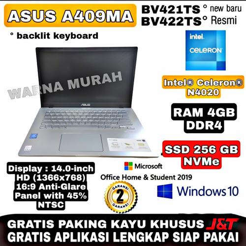 Jual LAPTOP ASUS A409MA INTEL CELERON N4020-4GB-SSD 256GB-14HD-OHS-WIN ...