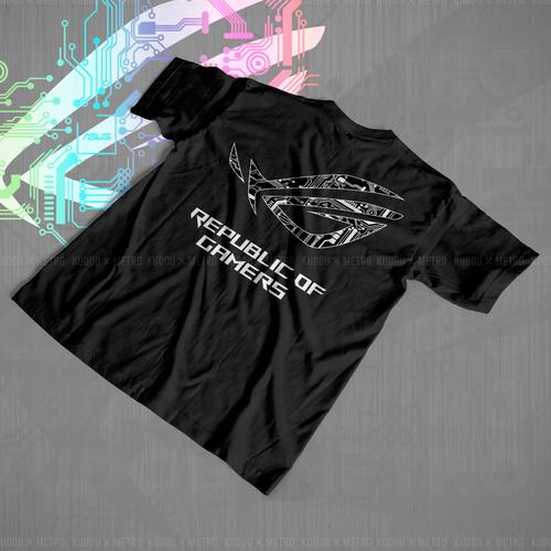 Jual Tshirt Kaos ROG System Republic of Gamers for Gaming Shirt Cotton ...