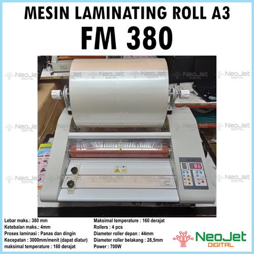 Jual Mesin Laminating Roll FM 380 FM380 Hot Rol Laminator Laminasi ...