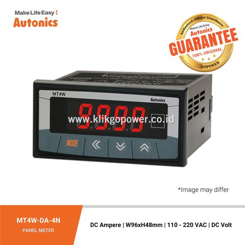 Jual Autonics Panel Meter MT4W-DA-4N Multifungsi DC Ampere 110-220VAC 96x48mm Garansi Original ...