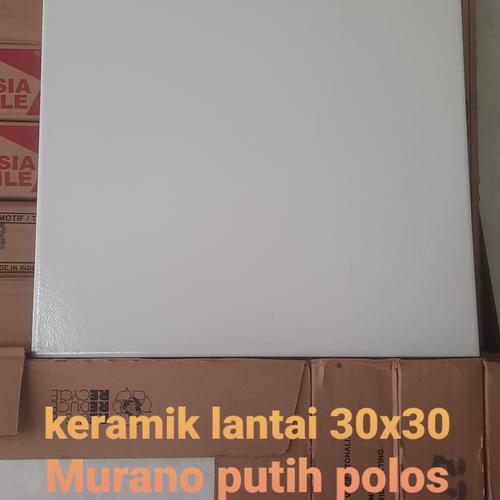 Jual Keramik Lantai 30x30 Asia KW C Murano Putih Polos - Kab. Sidoarjo ...