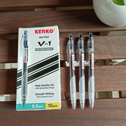Jual PULPEN PEN GEL KENKO V1 HITAM, MODEL SAMA K1 HITAM - Kota ...