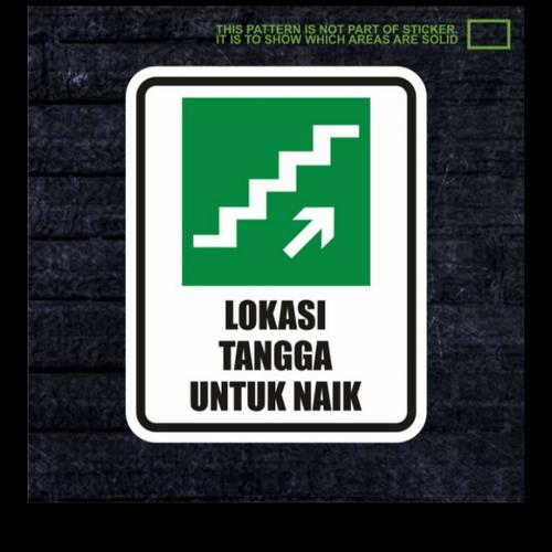 Jual STICKER LOKASI TURUN DAN NAIK TANGGA UK 20X30CM - Jakarta Barat ...