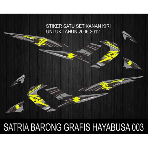 Jual STICKER STRIPING SATRIA BARONG GRAFIS HAYABUSA 003 - Putih - Kota ...