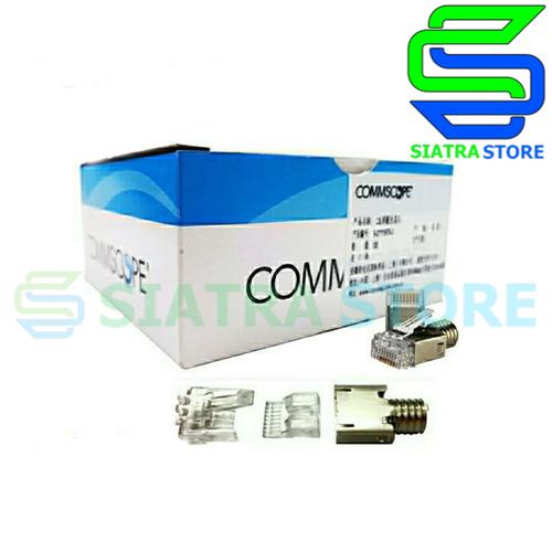 Jual Connector RJ45 UTP Cat6 Commscope / AMP Konektor Original - 20 Pcs ...
