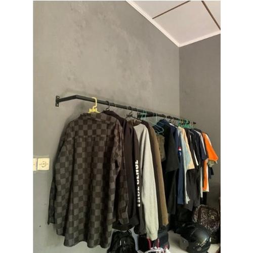 Jual Baju Gantungan SNI Tempel Castok Pakaian Besi Gantungan - Hitam ...