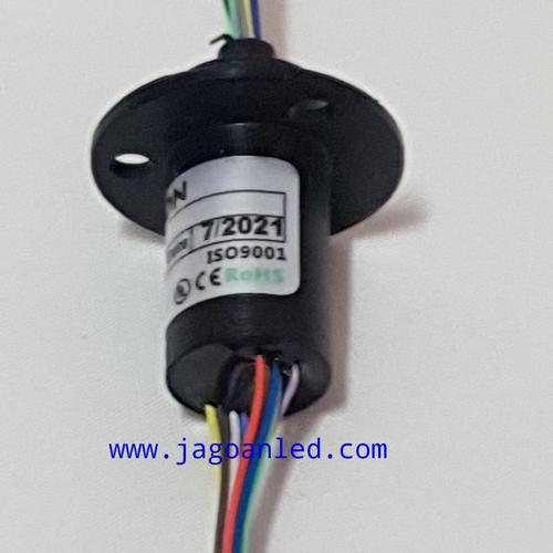 Jual Rotating Cable Small Slip Ring With Flange OD 12.5mm 12 Wire 2A ...