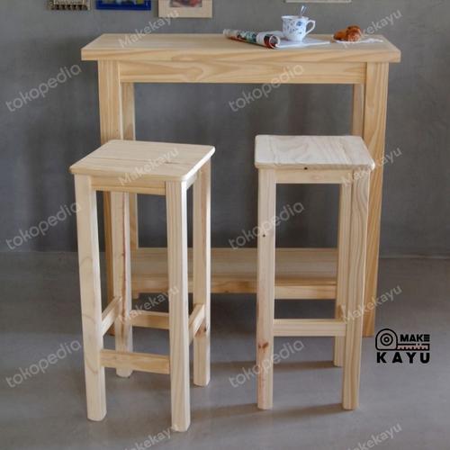 Jual meja set kursi cafe meja mini bar kayu - Kab. Tangerang - Makekayu ...