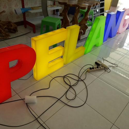 Jual Jual Huruf Timbul Akrilik Acrylic 3D Nyala LED letter sign Outdoor ...