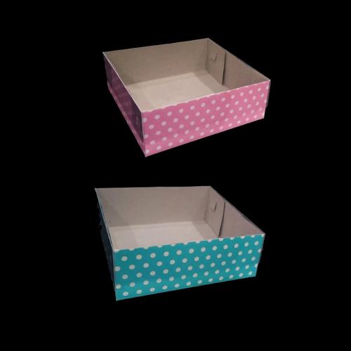 Jual box kue duplex polkadot tutup mika bening dus packaging kue cake ...