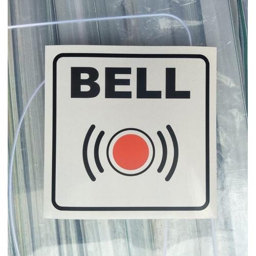 Jual stiker bell / sticker tanda bel / stiker penunjuk bell - Abu-abu ...