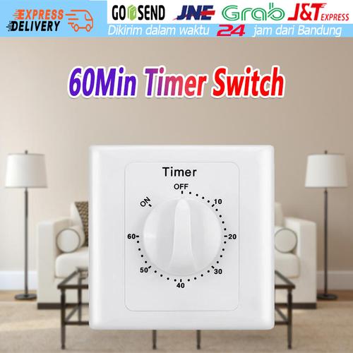 Jual Switch Control Saklar Timer Mechanic Non Digital 220V - 60 Menit ...