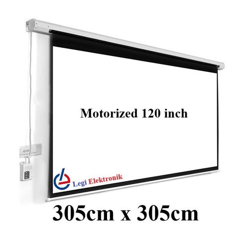 Jual Screen Projector Micrvision Motorized 120" IN / Layar Proyektor ...