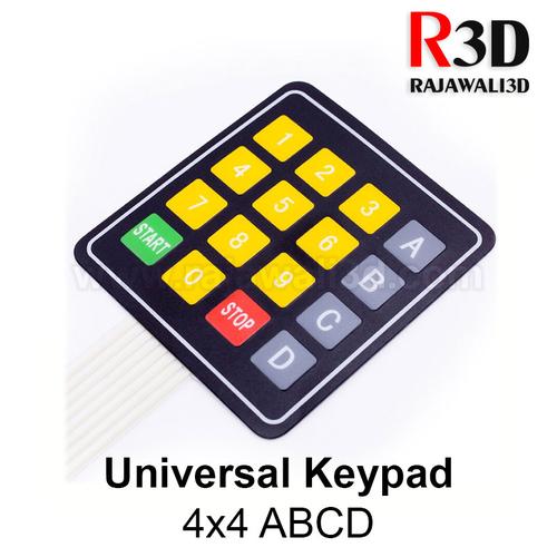 Jual Keypad Membran Switch Matrix Alphabetical 4x4 Key pad - Kab ...