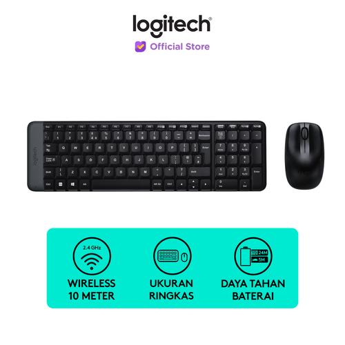 Promo Logitech MK220 Combo Keyboard dan Mouse Wireless Compact ...