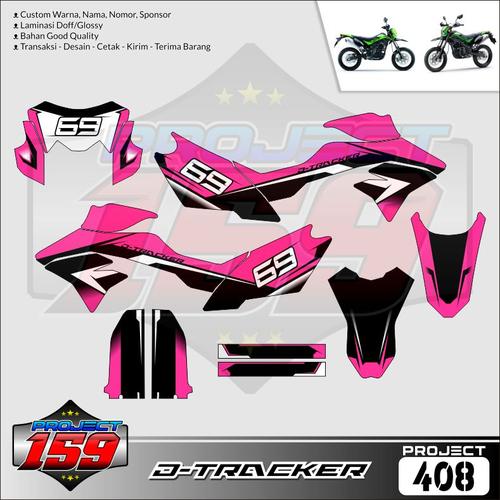 Jual Sticker Decal D-Tracker 150 2018 - Project 408 Supermoto Livery ...
