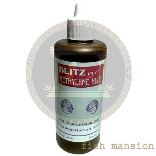 Jual BLITZ ICHT methylene blue obat ikan hias air tawar anti jamur ...