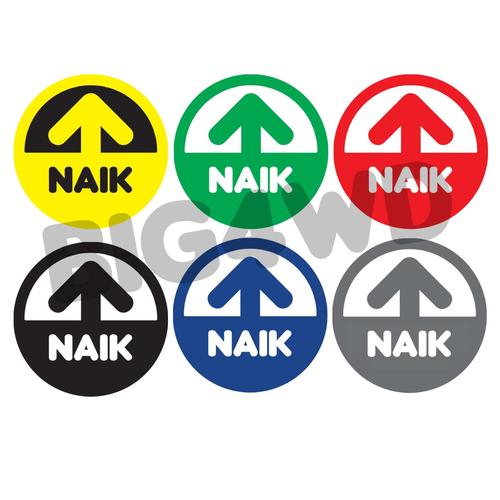 Jual STIKER PENUNJUK ARAH JALAN PANAH NAIK TANGGA 20 CM - Biru ...