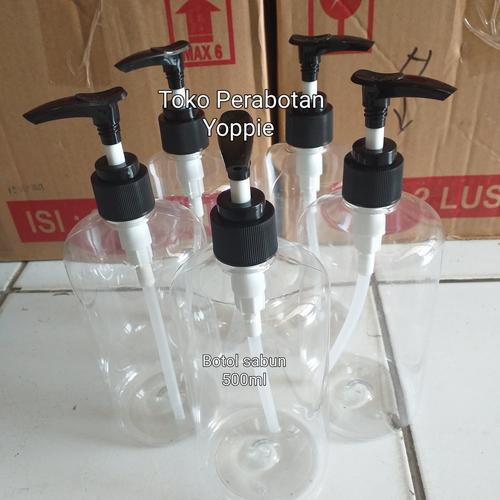 Jual botol sabun / botol pump / botol sabun cuci tangan 500ml / hand ...