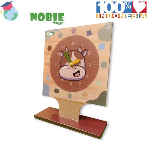 Jual Mainan Anak Alat Peraga TK | Belajar Mengenal Waktu | Jam Motif ...