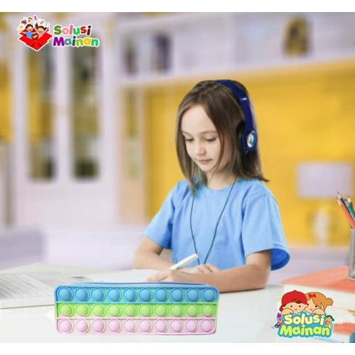 Jual Kotak Pensil Popit Pencil Case Kecil / Tempat Pensil Pop It Warna ...