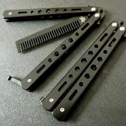 Jual (BENCHMADE ORIGINAL) Balisong Butterfly Comb Sisir Lipat Pomade ...