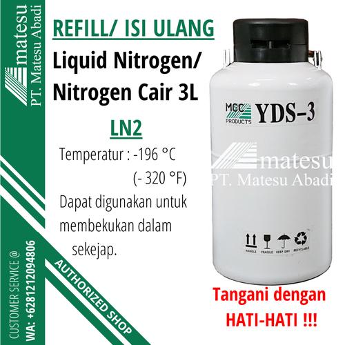 Jual Isi ulang/Refill Nitrogen Cair/Liquid Nitrogen 3 Liter - Jakarta ...